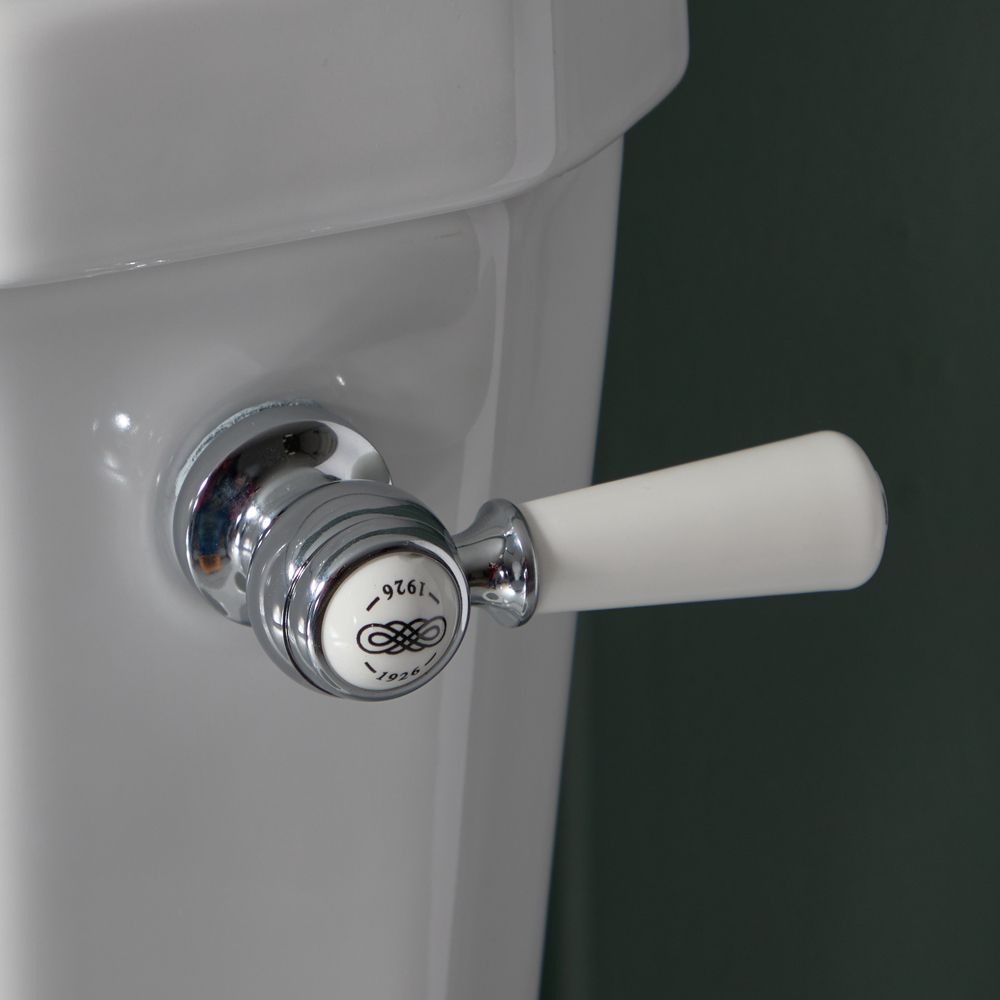 Cuvette WC avec réservoir semi-bas et abattant blanc – Hauteur ...
