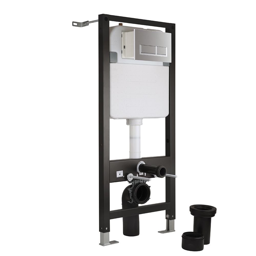 Bâti support long pour cuvettes suspendues et réservoir encastrable ...
