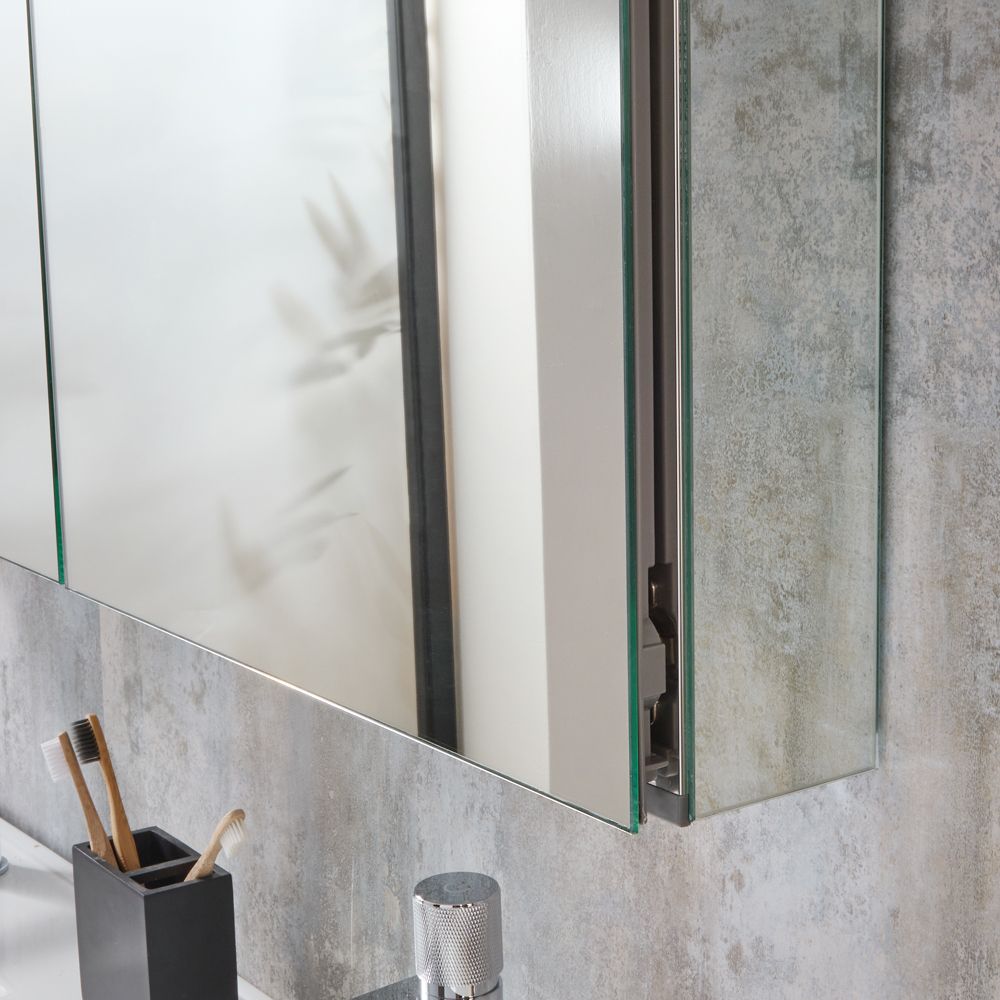 Armoire de salle de bain avec miroir - 66 cm x 100 cm - Cleo