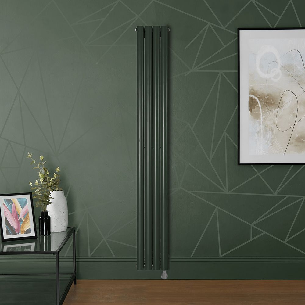 Radiateur électrique design vertical - Vert (Evergreen) - Choix de ...