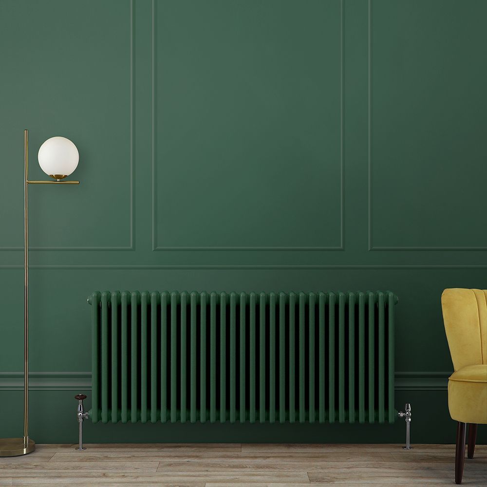 Radiateur horizontal style fonte – Vert (Pine Green) - Triple rang ...