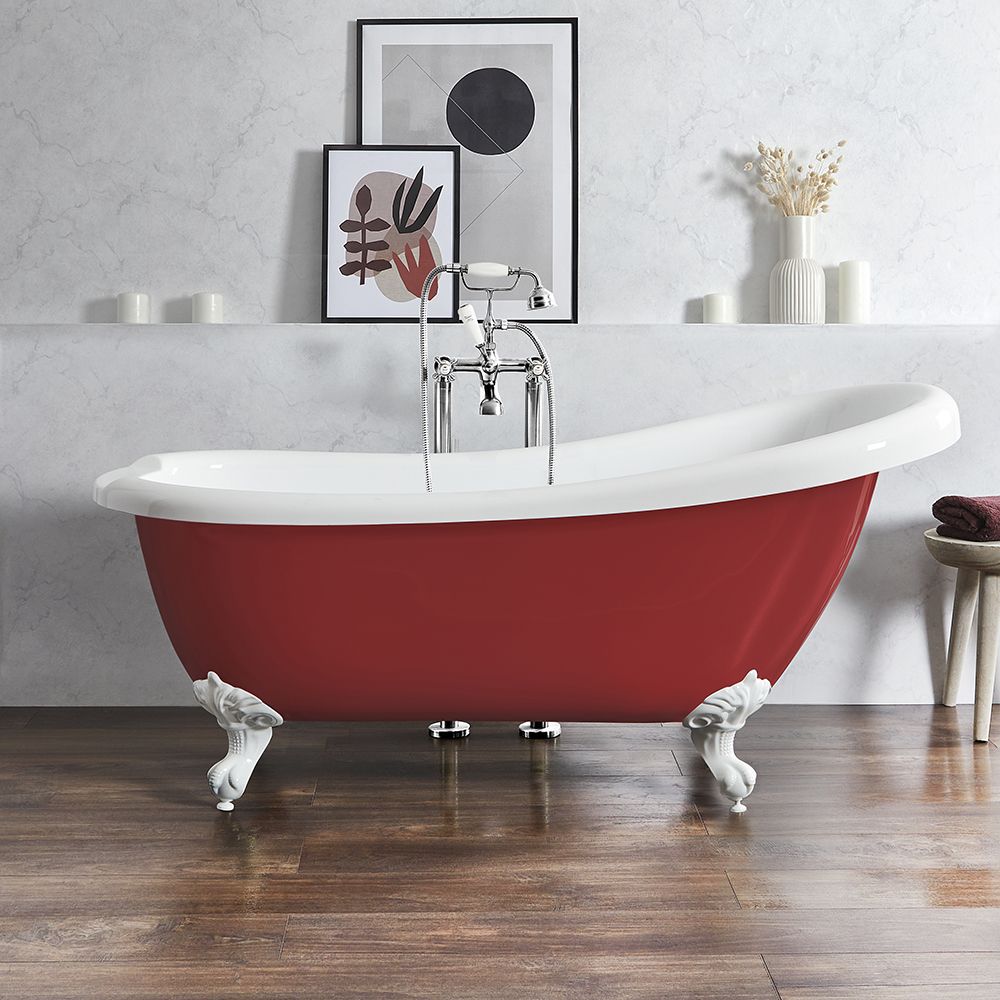 Baignoire îlot rétro – 171 cm x 74 cm – Choix de couleurs et de ...