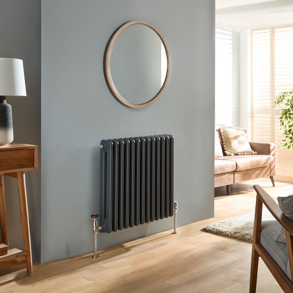 Radiateur style fonte horizontal – 60 cm – Double rang – Choix de ...