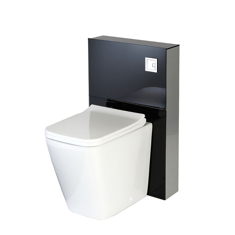 Kit WC à poser – Avec cuvette et abattant à fermeture douce – 50 cm ...