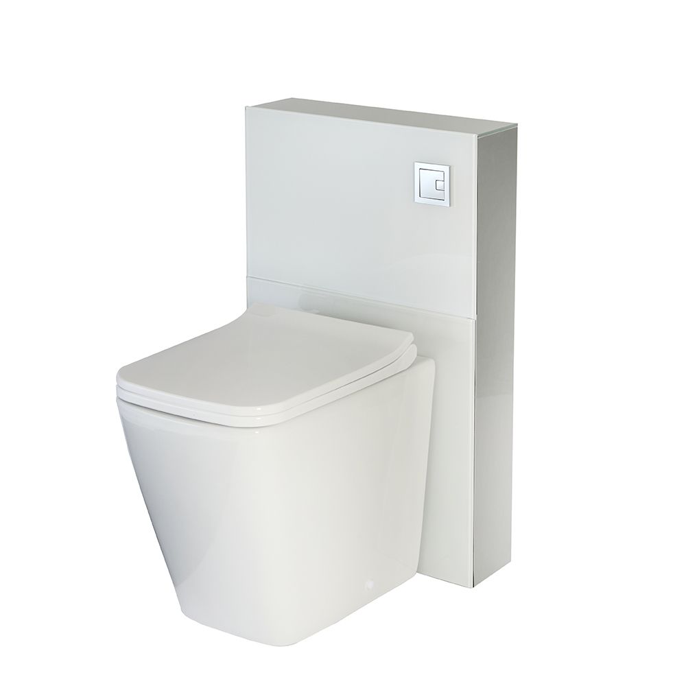Kit WC à poser – Avec cuvette et abattant à fermeture douce – 50 cm ...