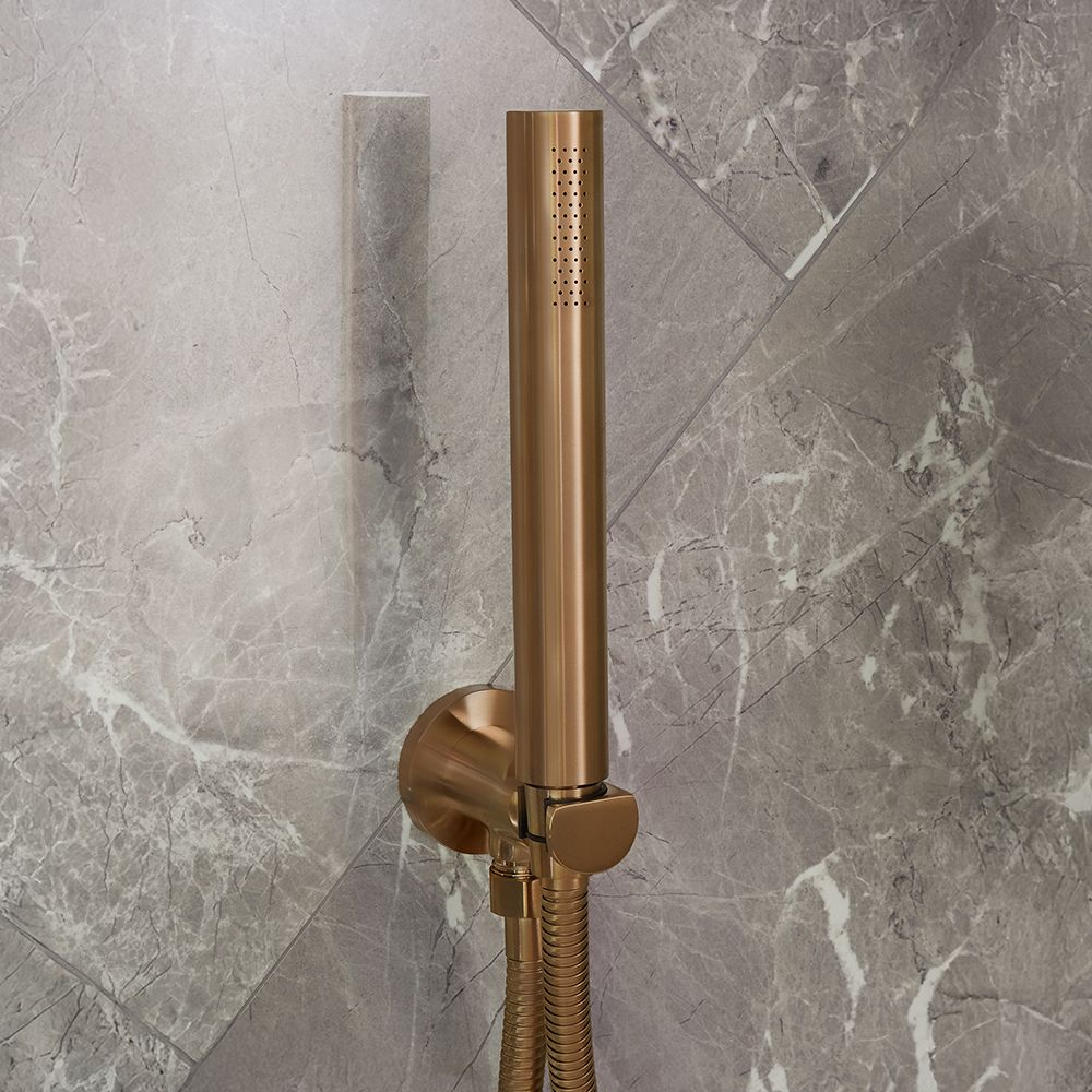 Kit douchette moderne avec support intégré - Choix de finitions - Otto